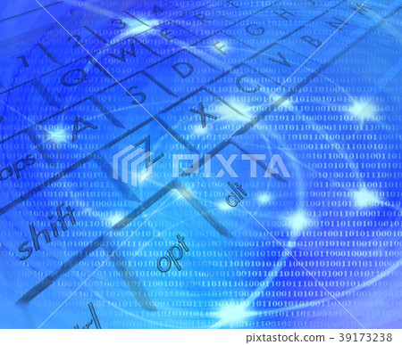 Computer and password background - Stock Illustration [39173238] - PIXTA
