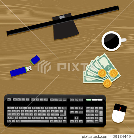 Mining with computer top view - Stock Illustration [39184449] - PIXTA