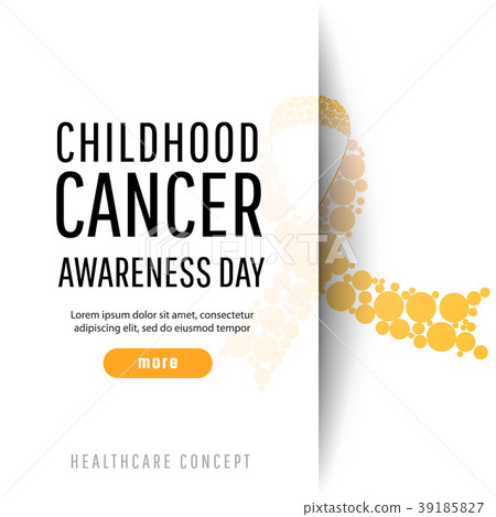 Banner for childhood cancer awareness day - Stock Illustration ...