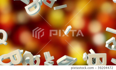 a lot of letters falling from the sky. Education - Stock Illustration ...