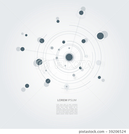 Connect circle background. Vector page template - Stock Illustration ...