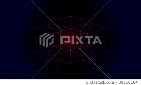 wireframe polygon technology abstract background - Stock Illustration ...