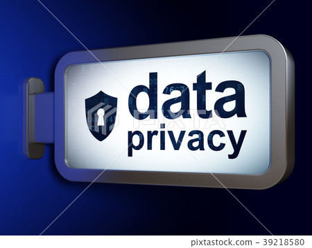 Security concept: Data Privacy and Shield With - Stock Illustration ...
