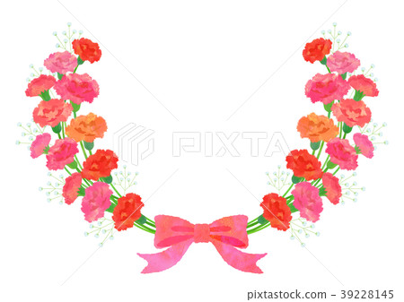 Carnation frame - Stock Illustration [39228145] - PIXTA