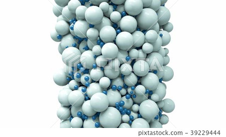 Colorful abstract chaotic structure balls - Stock Illustration ...