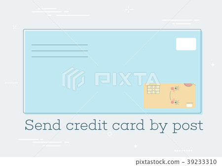 Send credit card by post concept - Stock Illustration [39233310] - PIXTA