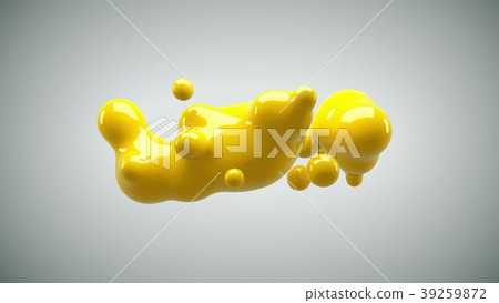 Abstract deformed figure on a white background-插圖素材 [39259872] - PIXTA圖庫