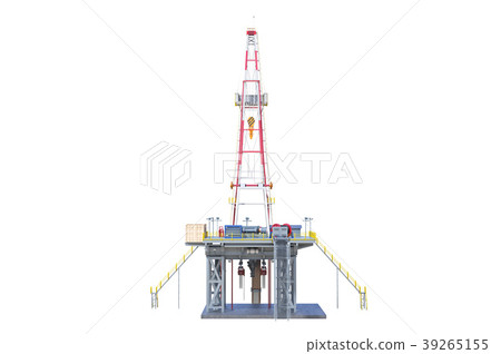 Land rig drilling, back view - Stock Illustration [39265155] - PIXTA