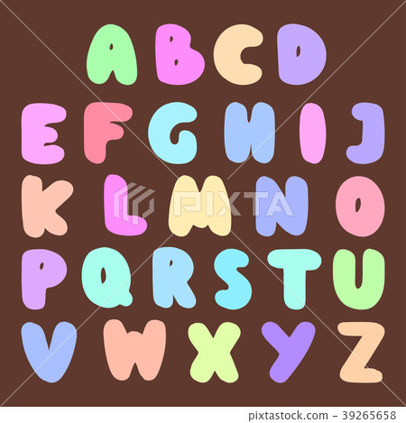 Font abc type vector design stylized letter symbol - Stock Illustration ...
