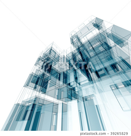 Abstract architecture 3d rendering - Stock Illustration [39265829] - PIXTA