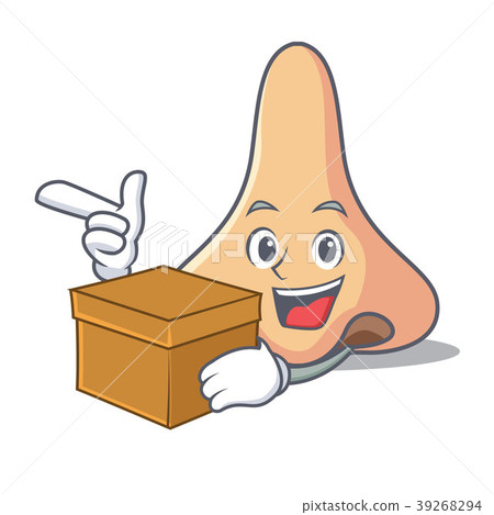 With box nose character cartoon style - Stock Illustration [39268294 ...