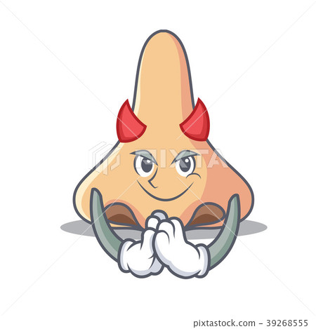 Devil nose mascot cartoon style - Stock Illustration [39268555] - PIXTA