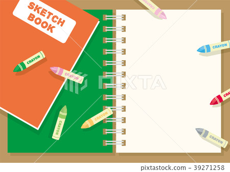 Sketchbook frame - Stock Illustration [39271258] - PIXTA