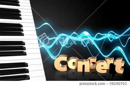 3d concert sign blank - Stock Illustration [39280701] - PIXTA