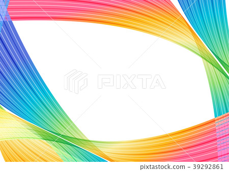 Striped colorful background, modern frame - Stock Illustration ...