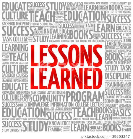 Lessons Learned word cloud collage - Stock Illustration [39303247] - PIXTA
