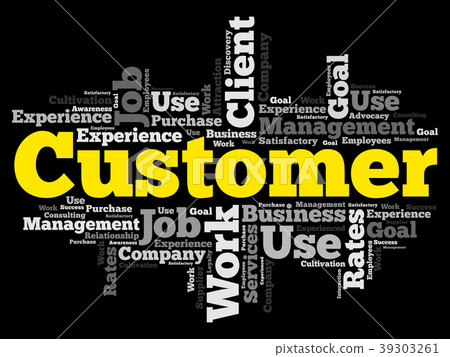 CUSTOMER word cloud - Stock Illustration [39303261] - PIXTA
