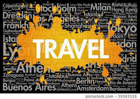 TRAVEL word cloud concept - Stock Illustration [39303318] - PIXTA