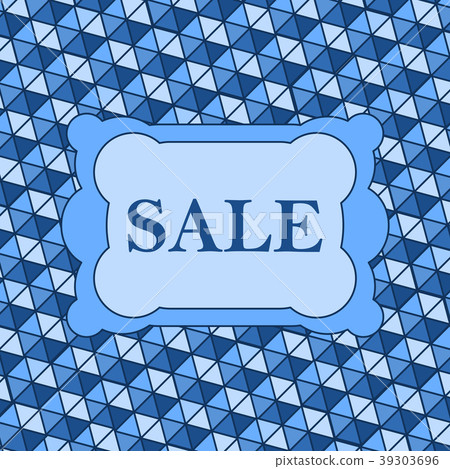 Sale card on geometric background - Stock Illustration [39303696] - PIXTA