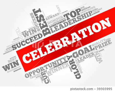 Celebration word cloud collage - Stock Illustration [39303995] - PIXTA