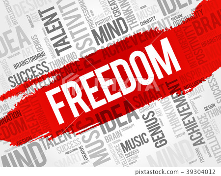 Freedom word cloud collage - Stock Illustration [39304012] - PIXTA