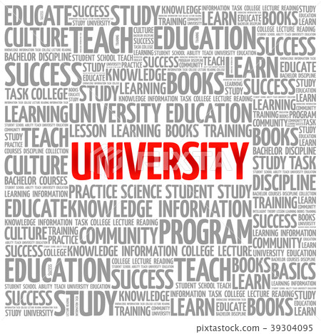 University word cloud collage - Stock Illustration [39304095] - PIXTA