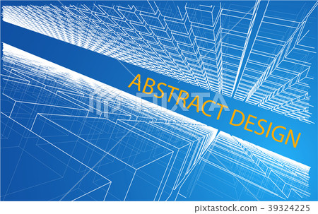 Abstract boxes background - Stock Illustration [39324225] - PIXTA