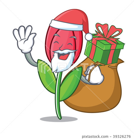 Santa tulip mascot cartoon style - Stock Illustration [39326276] - PIXTA