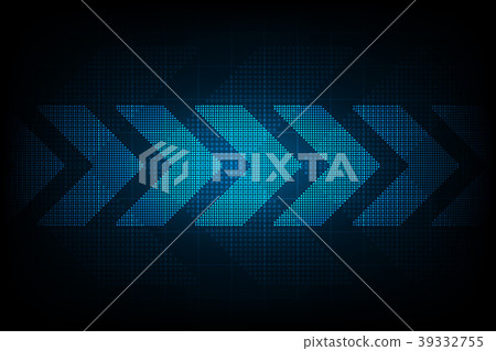 Vector arrows in the form of digital. - Stock Illustration [39332755 ...