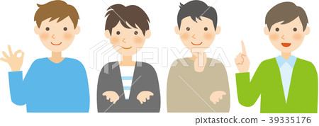 Male pattern - Stock Illustration [39335176] - PIXTA