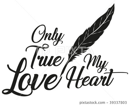 Illustration Vector Only True Love - Stock Illustration [39337803] - PIXTA