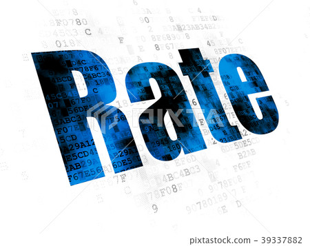 Banking concept: Rate on Digital background - Stock Illustration ...
