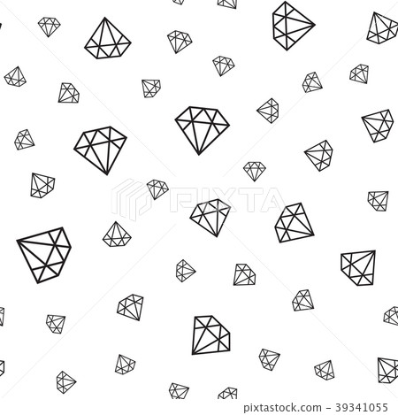 Vector seamless diamonds pattern. - Stock Illustration [39341055] - PIXTA