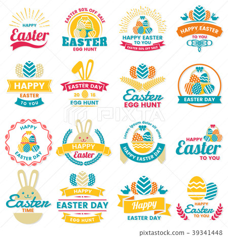Easter Day Vector Logo for banner - Stock Illustration [39341448] - PIXTA