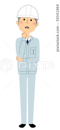 On-site supervisor think - Stock Illustration [39341864] - PIXTA