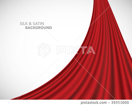 Abstract vector wave silk satin fabric template - Stock Illustration ...