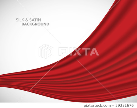 Abstract vector wave silk satin fabric template - Stock Illustration ...