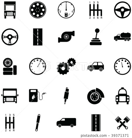 car driver icon set - Stock Illustration [39371371] - PIXTA