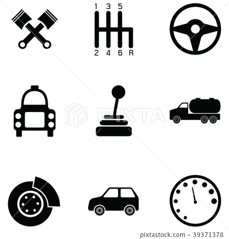car driver icon set - Stock Illustration [39371378] - PIXTA