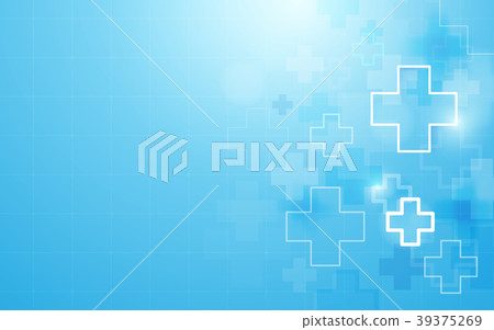 Abstract geometric medical cross shape and science - Stock Illustration ...