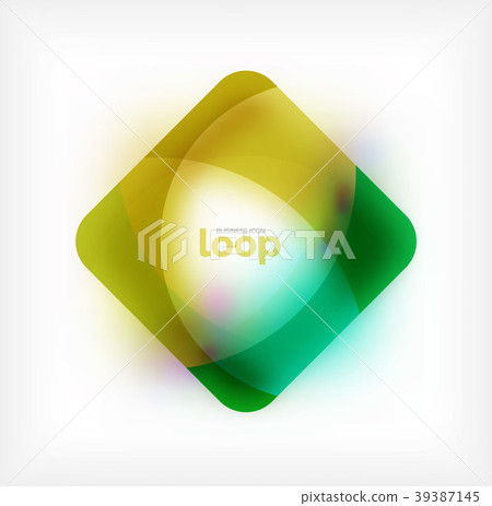 Vector square loop business symbol, geometric icon-插圖素材 [39387145 ...