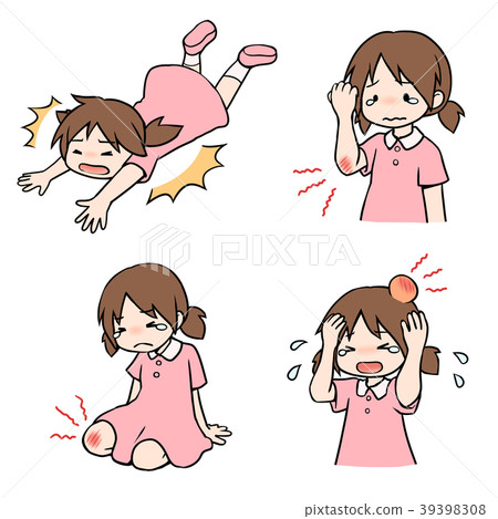Injured child - Stock Illustration [39398308] - PIXTA
