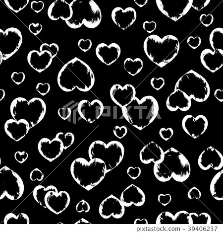 Crumbling heart pattern, - Stock Illustration [39406237] - PIXTA