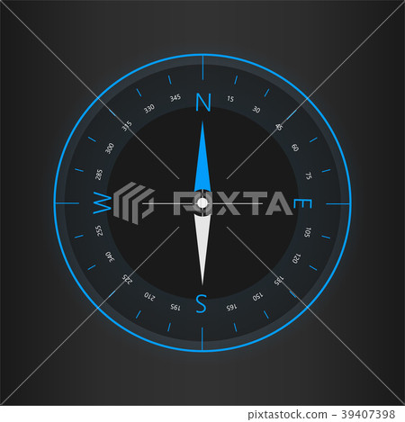 Compass digital HUD navigate - Stock Illustration [39407398] - PIXTA