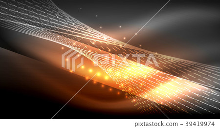 Smooth light effect, straight lines on glowing - Stock Illustration ...