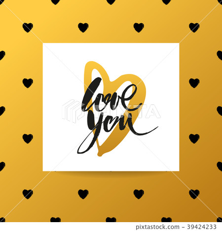 love lettering background - Stock Illustration [39424233] - PIXTA