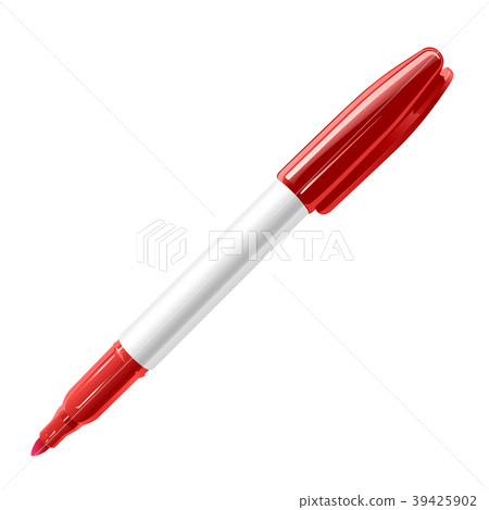Sign pen red - Stock Illustration [39425902] - PIXTA