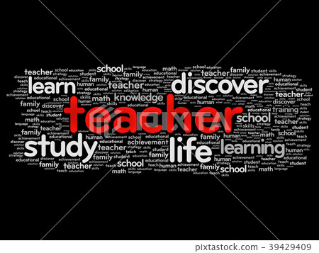 TEACHER word cloud collage - Stock Illustration [39429409] - PIXTA