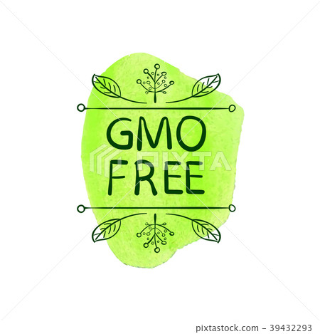 GMO Free, Hand Drawn VECTOR Illustration - Stock Illustration [39432293 ...
