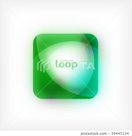 Vector square loop business symbol, geometric icon - Stock Illustration ...